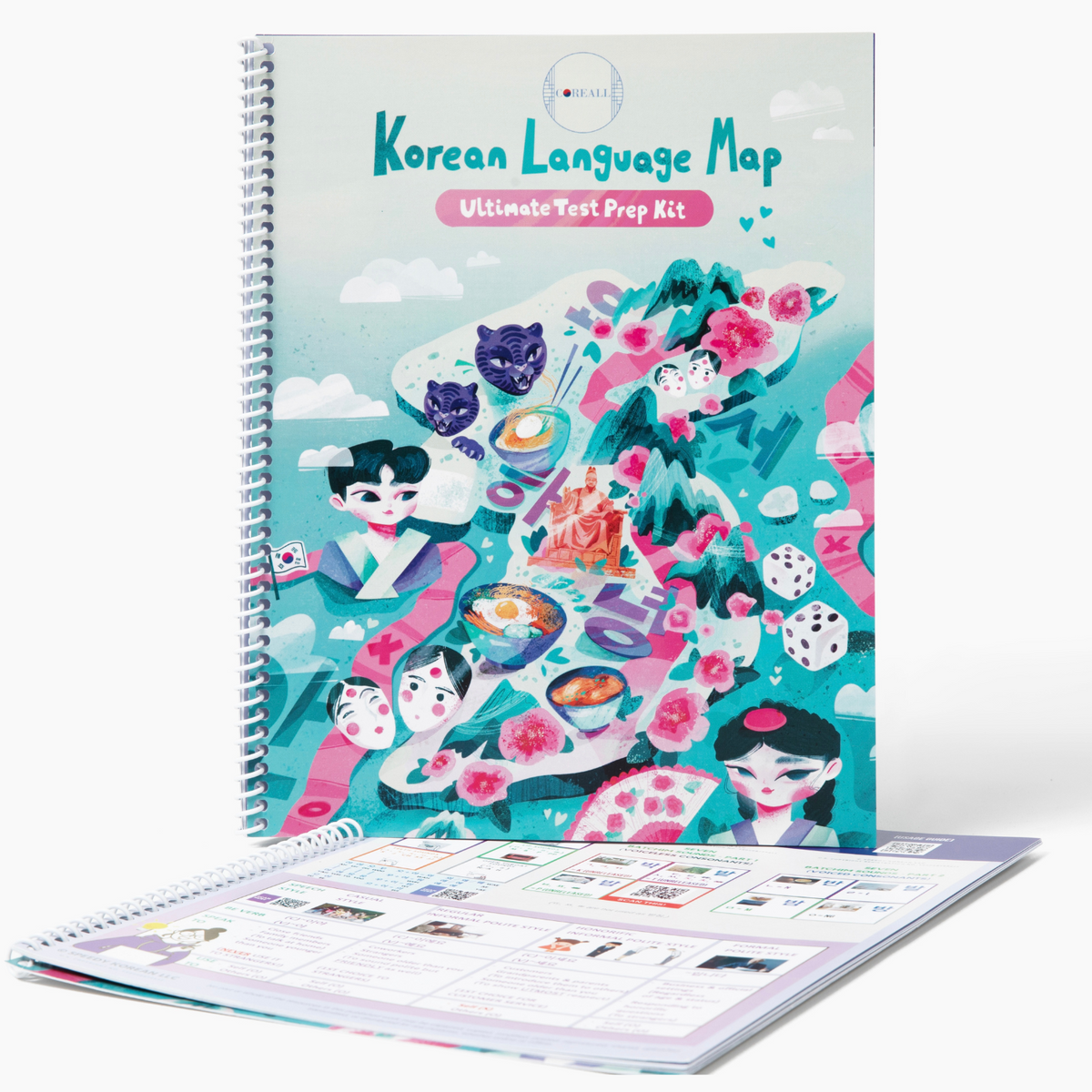(7. Korean Language Map - PRINTS ONLY) Korean Language Learning Book(l ...
