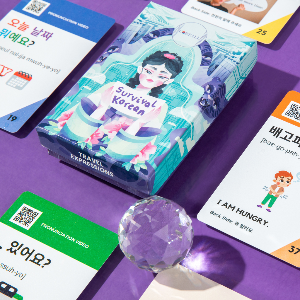 (2. ENHANCED BUNDLE) Hangul & Survival Korean Flashcards - Learn Korea ...